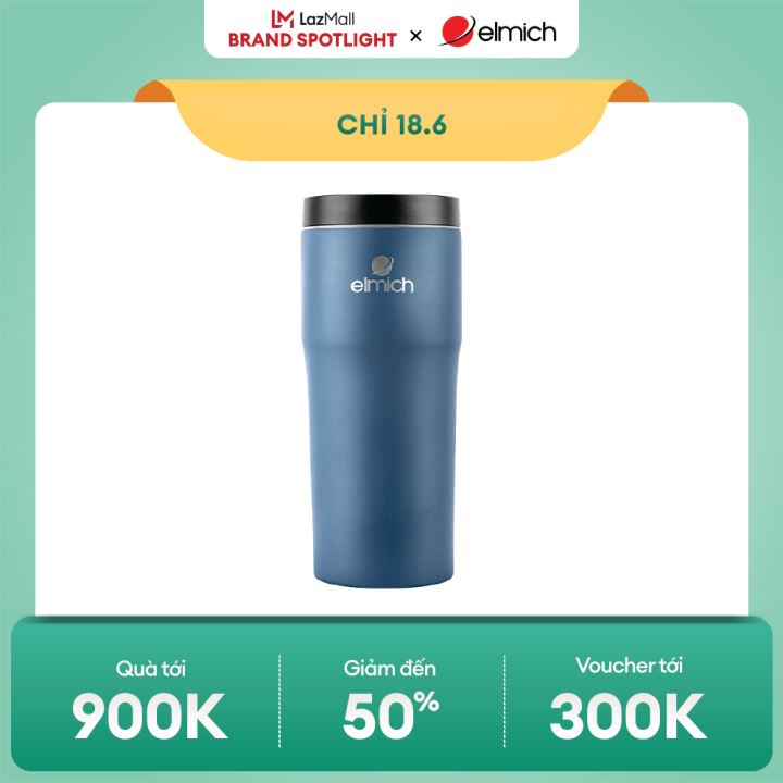 (Chỉ 19.09)Cốc giữ nhiệt inox 304 Elmich EL-8013OL dung tích 480ml | Lazada.vn