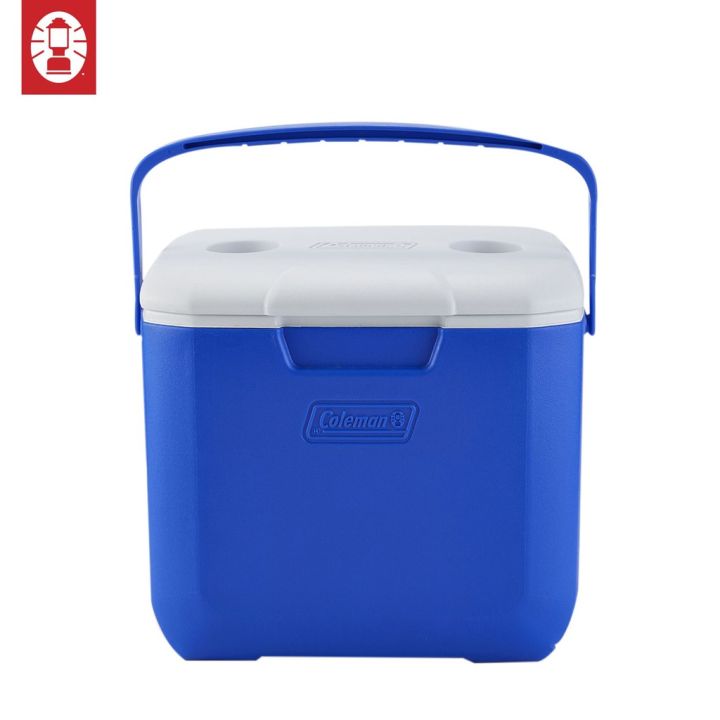 Coleman 30QT Cooler Box Camping Picnic Chiller - Blue | Lazada