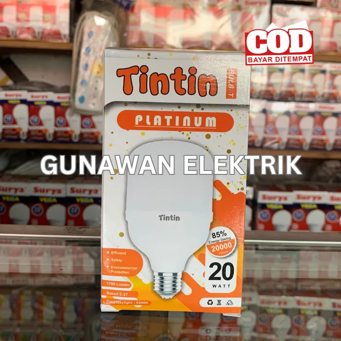 LAMPU TINTIN PLATINUM 20 WATT CAPSULE BULB T, GARANSI 1 TAHUN, LED ...