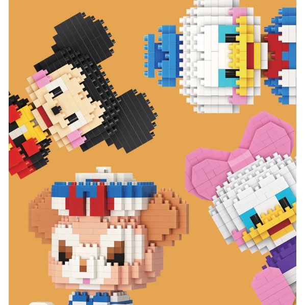 Mini Lego Block DIY Disney Character Model Building Blocks Nano block ...