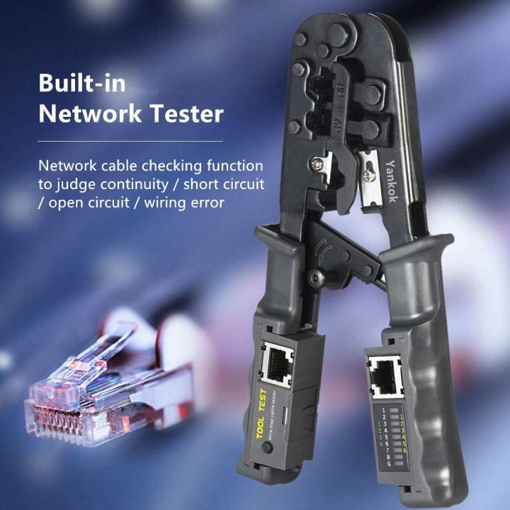 KÌM MẠNG ĐA NĂNG HT-022 TÍCH HỢP BẤM+TEST RJ11-RJ12-RJ45 TOOL TEST ...