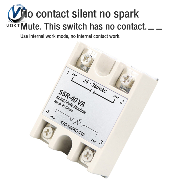 VOKTTA SSR-10VA Single Phase Voltage Regulation Type Solid State Relay ...