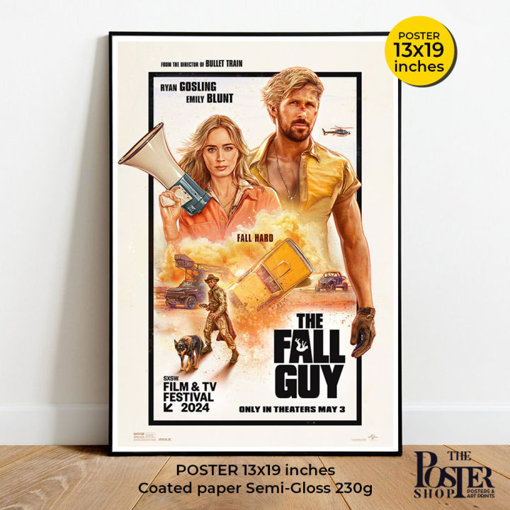 The Fall Guy Poster, Movie Poster the Real-Life Stuntman Ryan Gosling ...