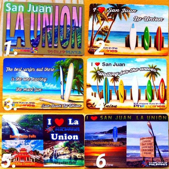 Philippines Launion Design Rubber Ref Magnet Souvenir (1 LAUNION,2 I ...
