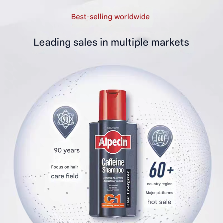 [ผู้ขายประเทศไทย] Alpecin Caffeine Shampoo C1 Men's Shampoo Against ...