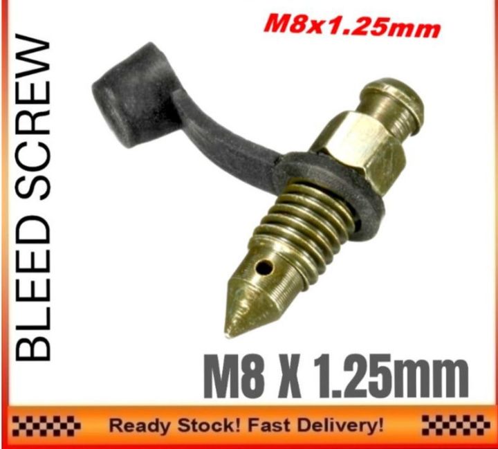 Caliper pump bleed screw m8 x1.25 CALIPER AIR JET | Lazada