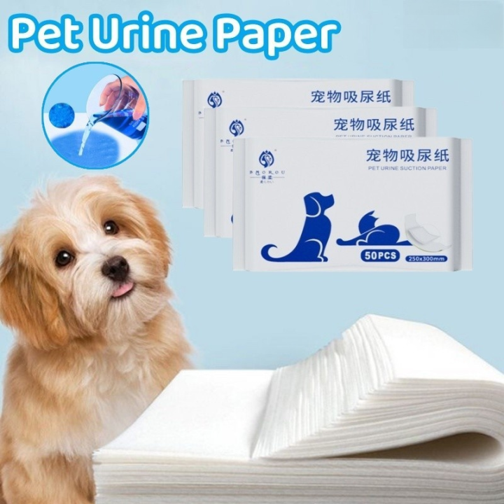 Pet Urine Paper Fast Absorbent Pee Pad Thickened Dog Urine Pad Absorb ...