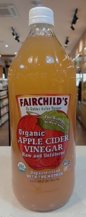 FAIRCHILD'S ORGANIC APPLE CIDER VINEGAR 946ML EXP 12/2029 | Lazada