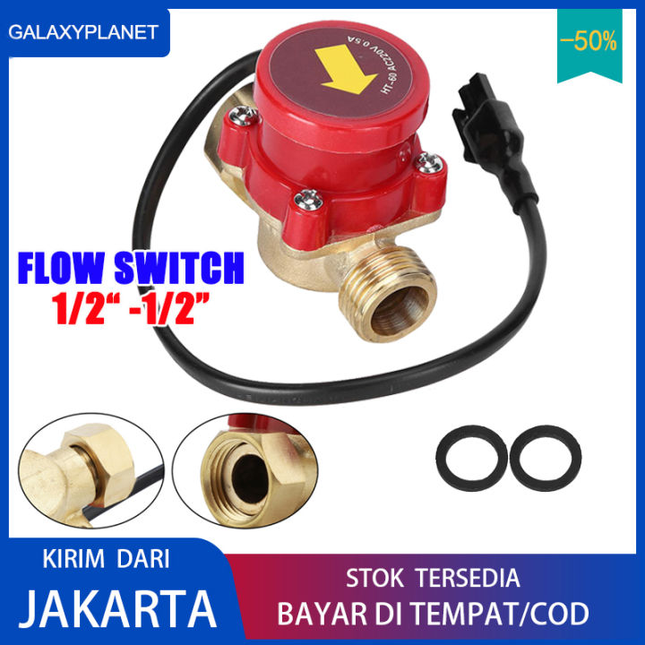 (Dikirim Dari Jakarta)1/2" Water Flow Switch Otomatis Pompa Booster ...