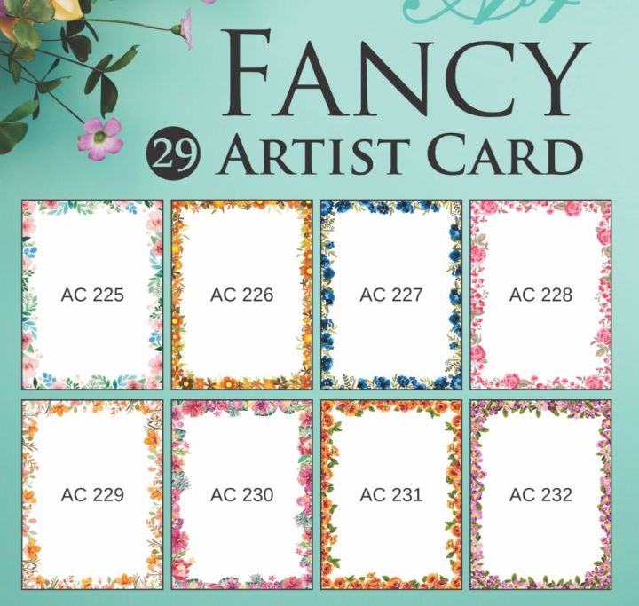 A4 Fancy Card / Kertas Folio/Project Paper 140gsm 10s FLORA Series | Lazada