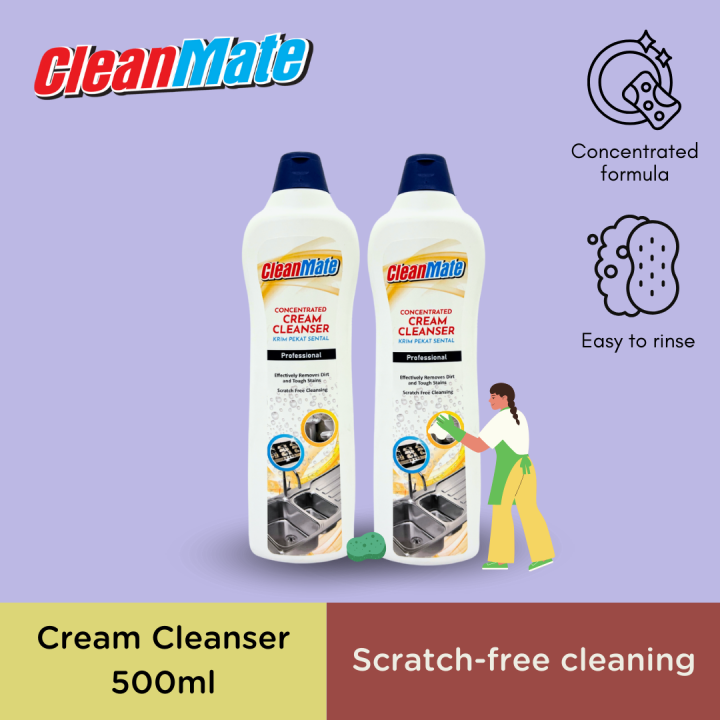 Cleanmate Professional Cream Cleanser Twin Pack 500ml x 2 BTL | Lazada