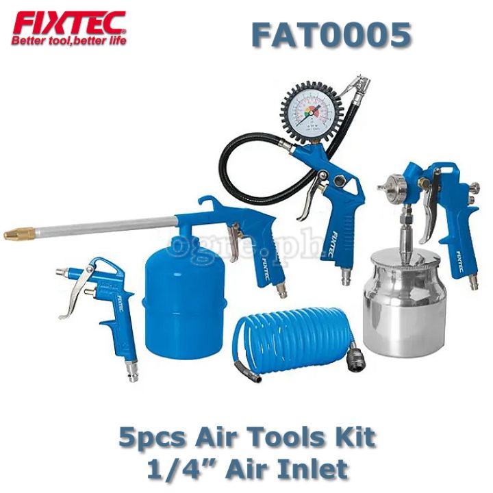 Fixtec FAT0005 5pcs Industrial Air Tools Kit | Lazada PH