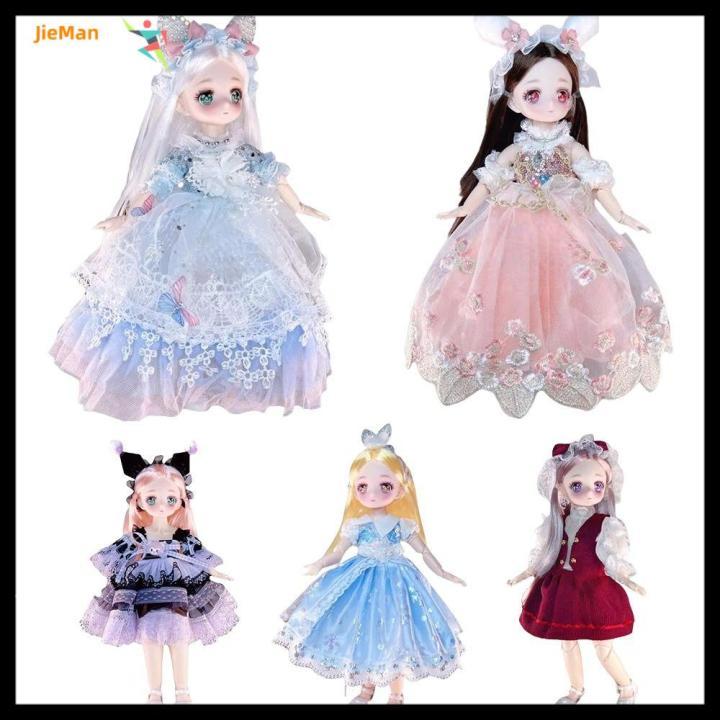 JIEMAN 1/6 BJD Doll DIY 30cm Ball-jointed Doll Pretty with Multiple ...