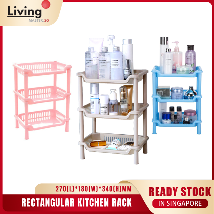 3 Tier Kitchen Rack / Bathroom Rack - Rectangular / Triangle Rack ...