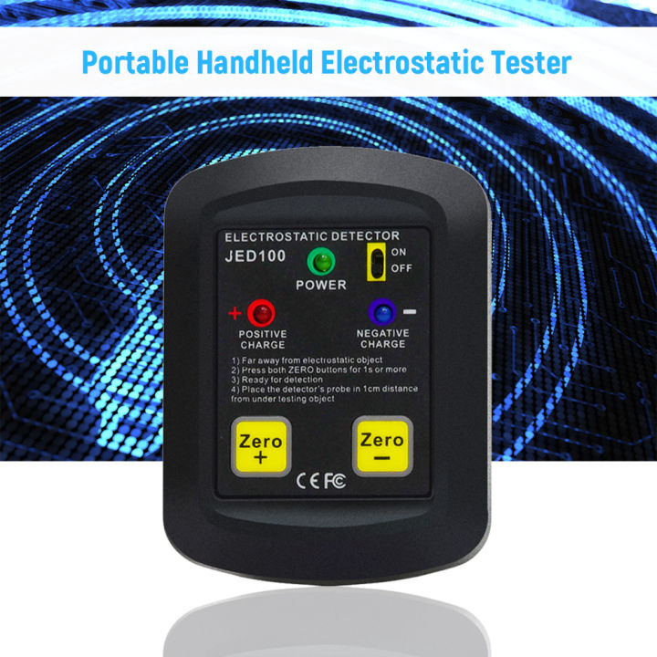 Palm-size Electrostatic Detector Portable Electrostatic Tester ...