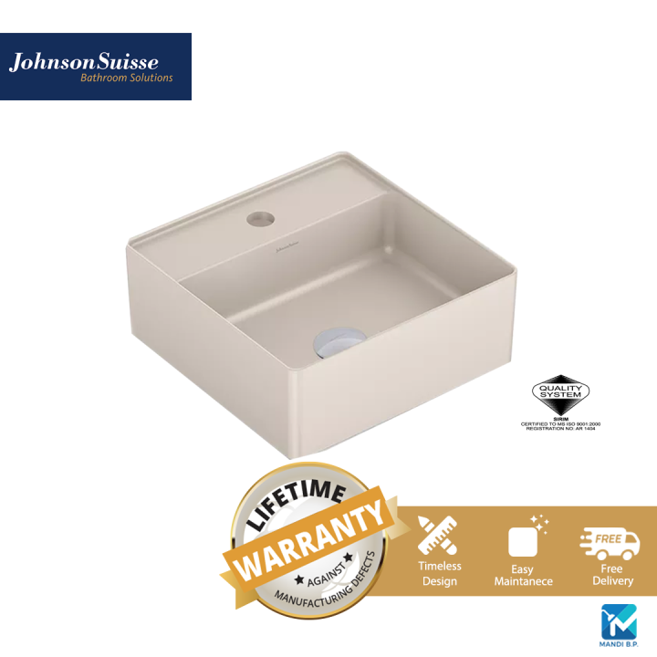 New Series Johnson Suisse Venezia Slim Square 350mm Countertop Basin ...