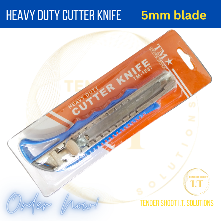 Original! Heavy Duty Cutter Knife 5mm Blade Safe Lock | Lazada PH