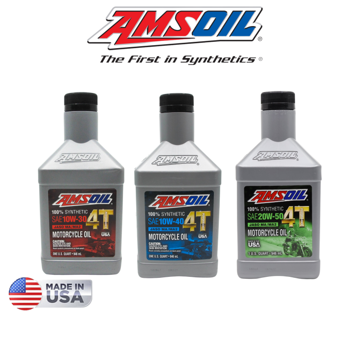 AMSOIL 4T Performance Motorcycle Engine Oils Fully Synthetic 10w30 ...