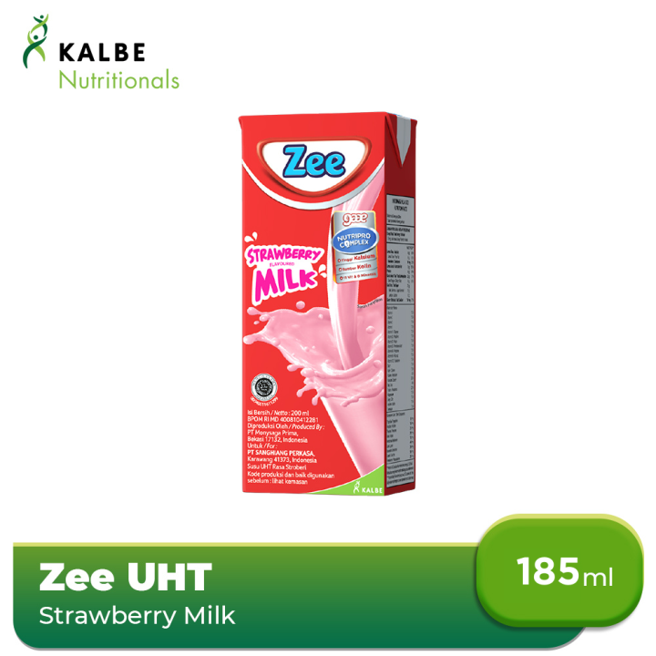 Zee UHT Strawberry Milk Shake 185ml - Kemasan 1 Pcs | Lazada Indonesia