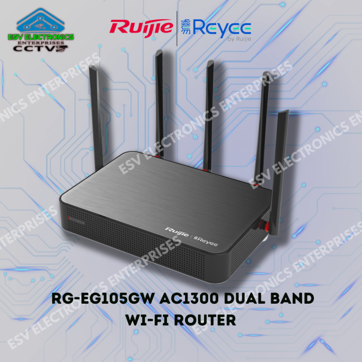 RUIJIE RG-EG105GW 1300M Dual Band 5-Port Gigabit Wireless Router | Lazada PH