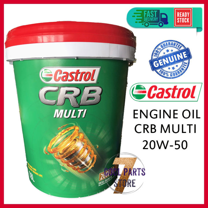 CASTROL Diesel Engine Oil 20W50 CRB Multi API CF-4 Engine Oil (18LTR ...