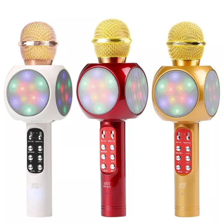 100% Original Jcam Ws-1816 Wireless Bluetooth Microphone WS1816 Karaoke HIFI Speaker | Lazada PH