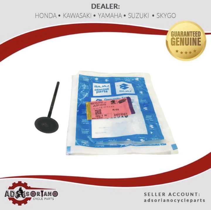 ROUSER NS200 NS200 RS200 VALVE EXHAUST JL511011 INTAKE VALVE JL511010 ...