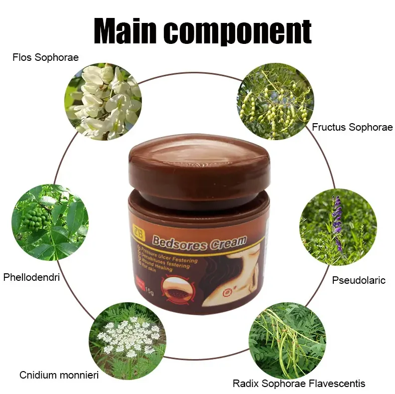 10g Bedsore Cream Antibacterial Powder Skin Ulcer Old Rotten Legs Burn ...