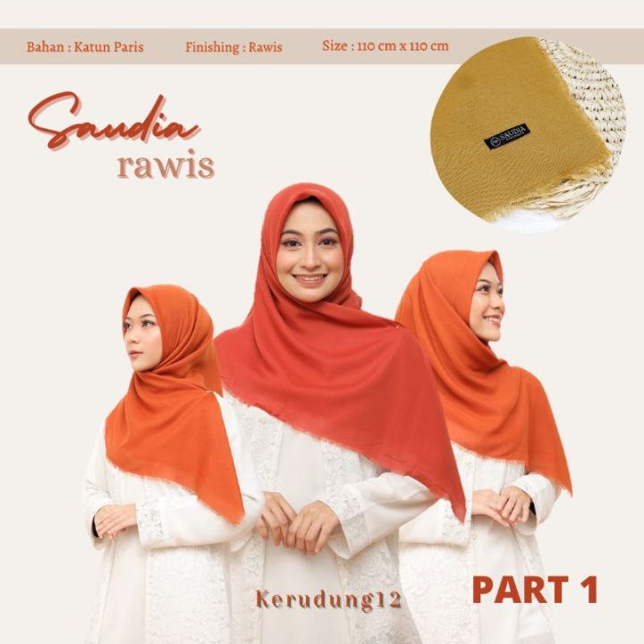 Hijab Segi Empat Saudia Rawis Part 1 | Lazada Indonesia