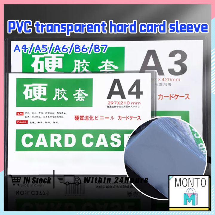 Clear Hard Card Case - A4/A5/A6 Waterproof Plastic Protector Office ...