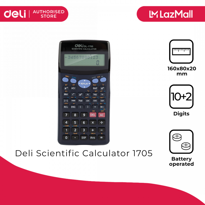 Deli Scientific Calculator 1705 [75281705] | Lazada PH