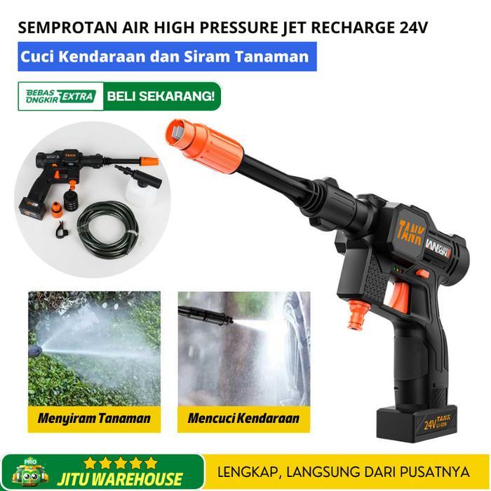 ALAT SEMPROT AIR TEKANAN TINGGI CUCI KENDARAAN SIRAM TANAMAN 24V CAS ...