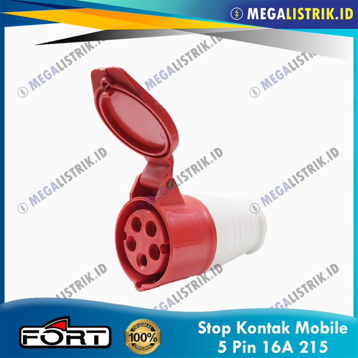 FORT STOP KONTAK INDUSTRIAL MOBILE 5 PIN 16A / INDUSTRIAL SOCKET GENSET ...