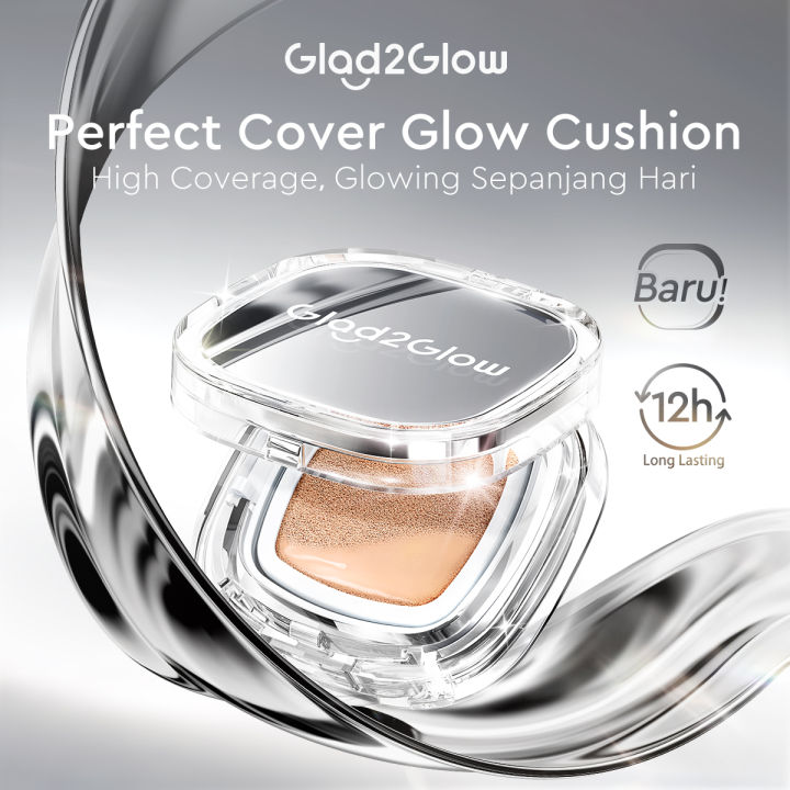 Glad2Glow Perfect Cover Glow Cushion - Cushion Foundation Brightening ...