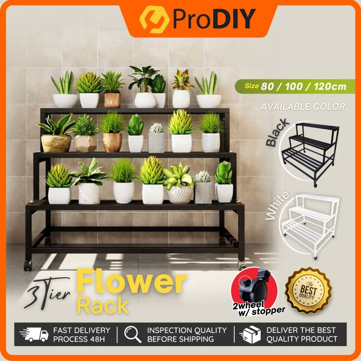 3 Tier Flower Rack Multi Layer Rack Pots Garden Steel Rack Ladder Plant ... 3 Tier Flower Rack Multi Layer Rack Pots Garden Steel Rack Ladder Plant ...