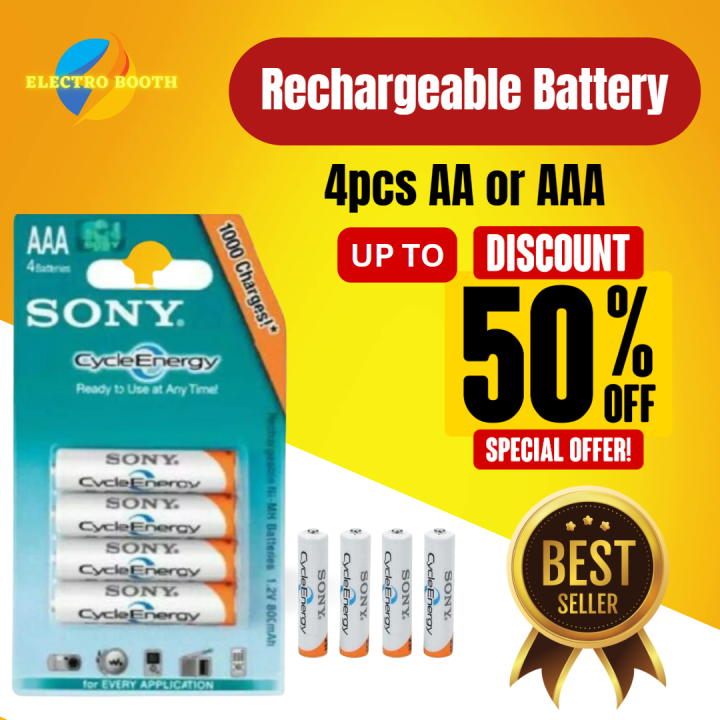 4pcs Rechargeable AA Battery | 4pcs Rechargeable AAA Battery ...