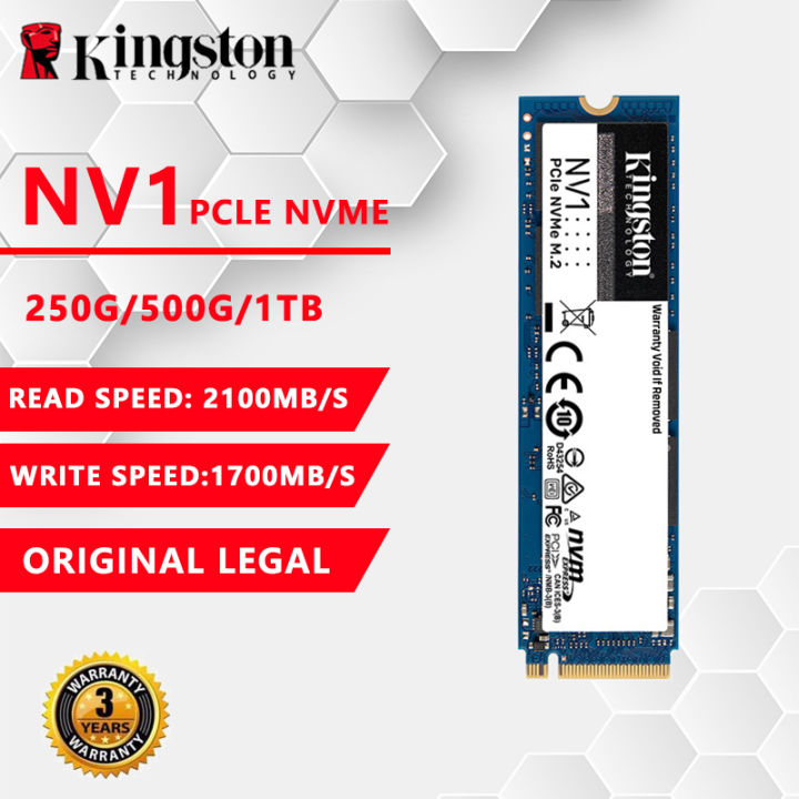 Kingston NV1/2 M.2 Nvme SSD 250GB 500GB 1TB PcIe 2280 Solid State Hard ...