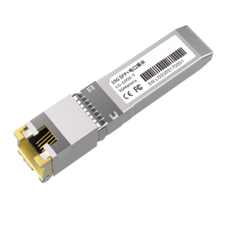 (QSPF) 10G SFP+ Module 10GbE Copper SFP Modules Optical Port Turn to RJ45 Ethernet Port Gigabit ...