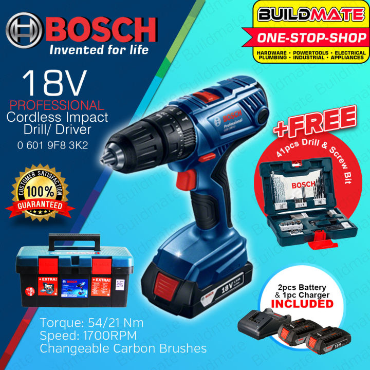 BOSCH Professional Cordless Screwdriver Hammer Impact Drill with ...