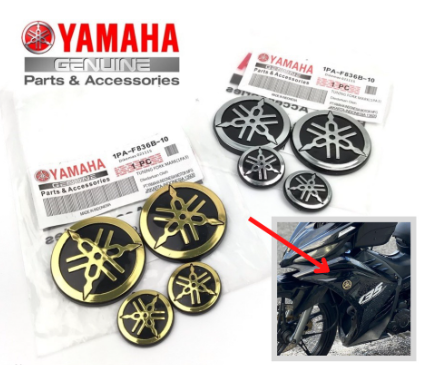 Sticker Logo Yamaha Emblem Y15ZR Y15 Y16 LC135 NVX FZ150 SRL115 FI ...