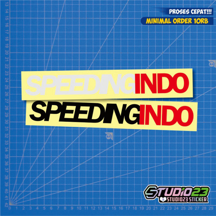 Stiker Speeding Indo Cutting Sticker | Lazada Indonesia