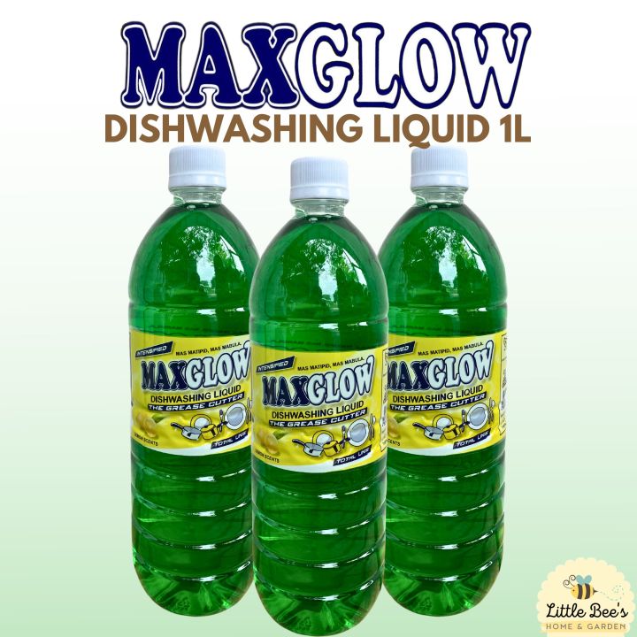 MAXGLOW Dishwashing Liquid 1 Liter Lemon Scent | Lazada PH