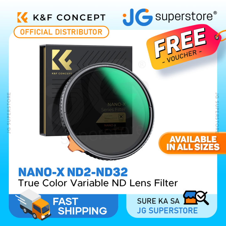 K&F Concept Nano-X Series 5-Stops ND2-ND32 True Color Variable ND Lens ...