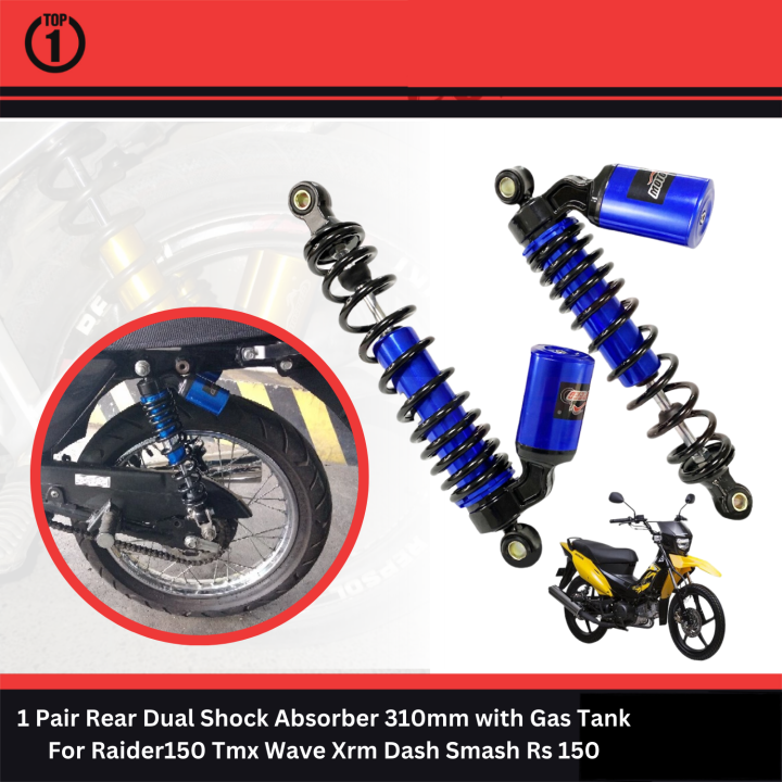 Top1 Racing Motospeed 1 PAIR Rear Shock 310mm with gas tank for Honda ...