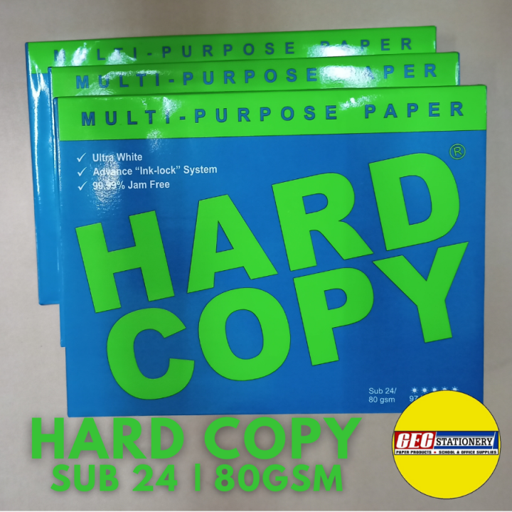 Hard Copy Bond Paper | Multi- Purpose Paper | Substance 24 | 80 gsm ...