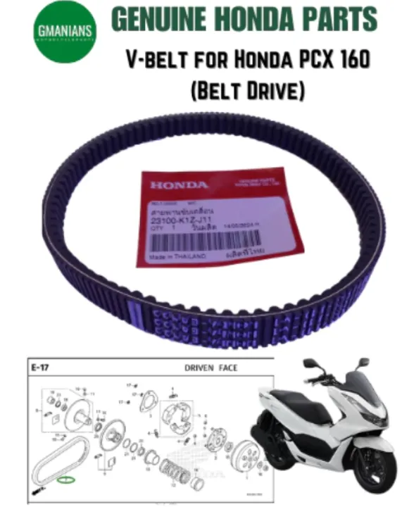 Original Honda V Belt Drive PCX 160 Geniune Honda Made in Thailand 23100-K1Z-J11 | Lazada PH