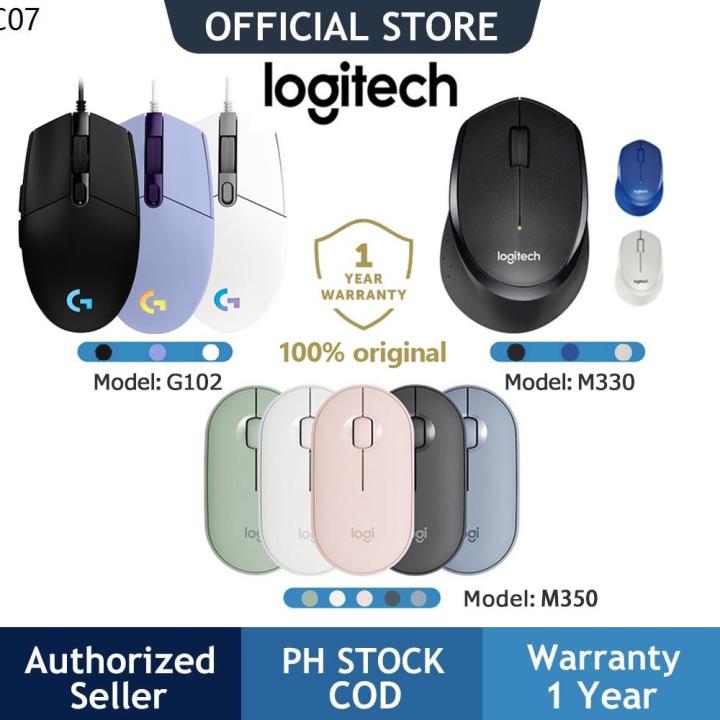 PH STOCK】 Logitech M330 M350 G102 LIGHT SYNC 2nd Gen Gaming Mouse 6 Button RGB USB Wired ...