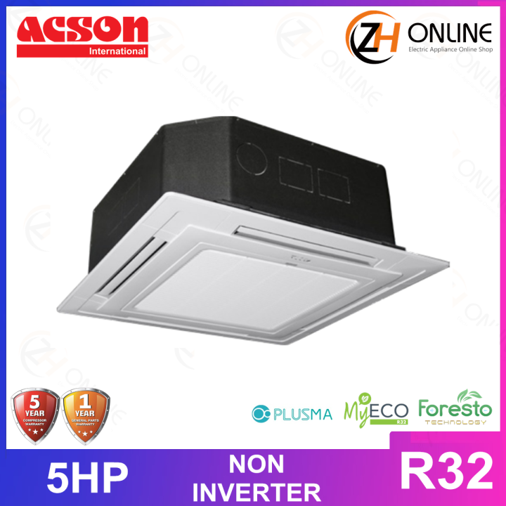 ACSON R32 5HP CEILING CASSETTE WITH PLASMA 3PHASE A3CK F SERIES A3CK50F & A3LC50D | Lazada
