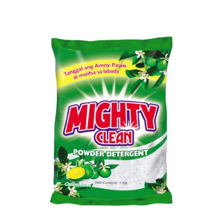 Mighty Clean Detergent Powder Calamansi - Powder Green 1 Kilo | Lazada PH