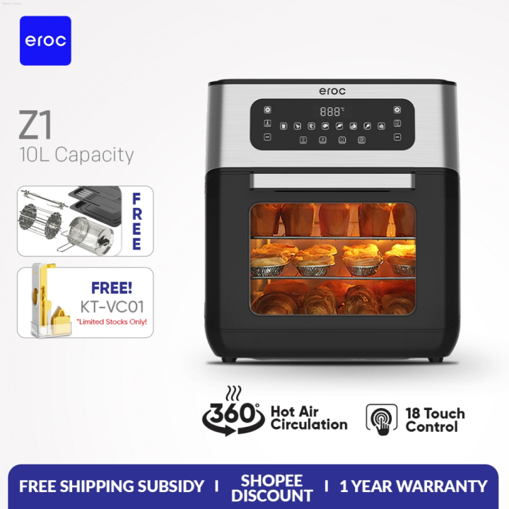 Eroc Multifunction Digital Air Fryer-Oven Touch Control 10L AF-Z1 ...